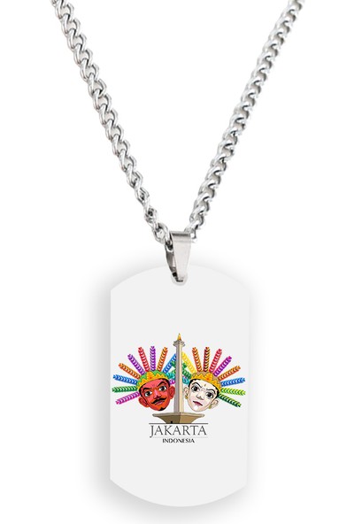 Merdeka-Square Baskılı Künye/kolye YTKTRD417