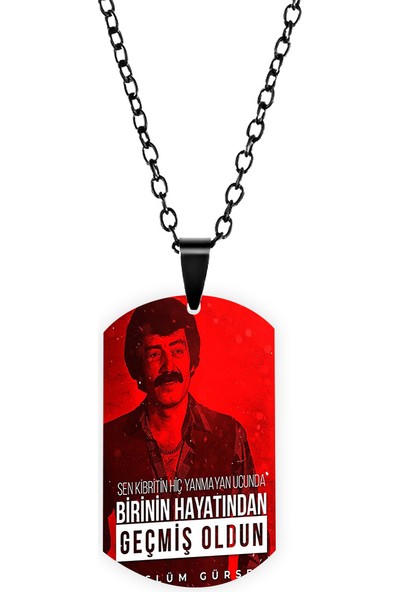 Müslüm Gürses Baskılı Siyah Künye TYT722