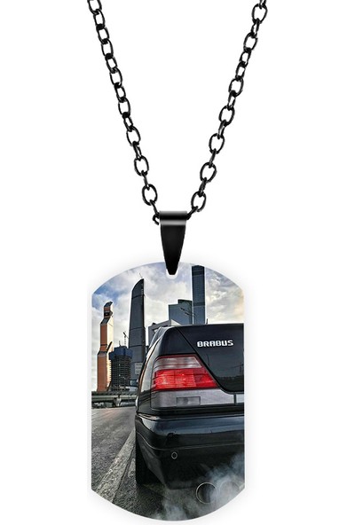 Mercedes Baskılı Siyah Künye TYT506