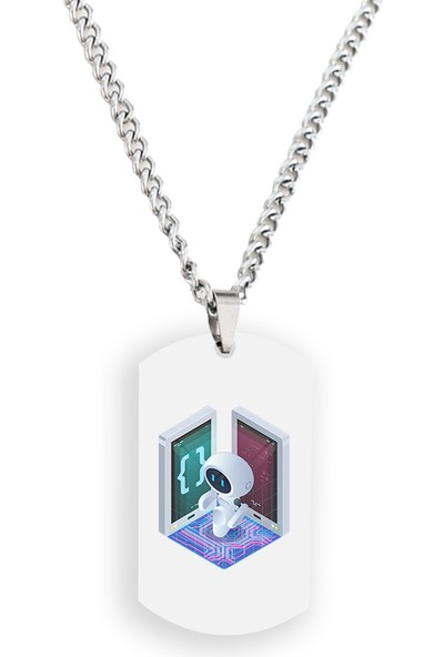 Rowalsi Yazılım Yüklenen Robot Künye/kolye YTKTRD1044