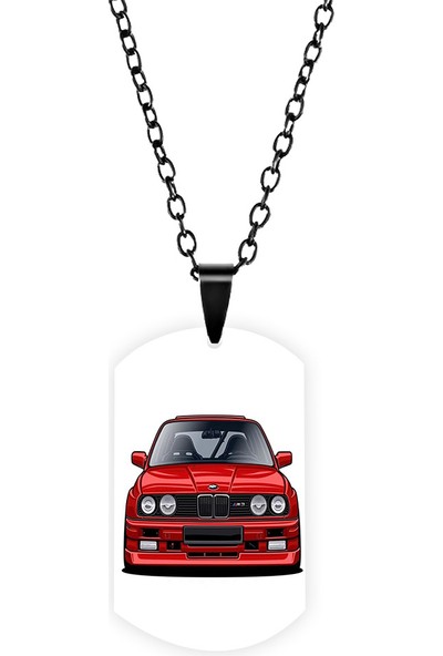 Rowalsi Bmw Çizim Baskılı Siyah Künye TYT210