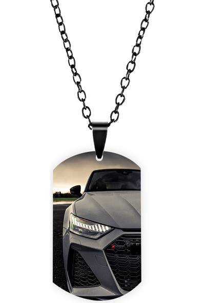 Rowalsi Audi Baskılı Siyah Künye TYT186