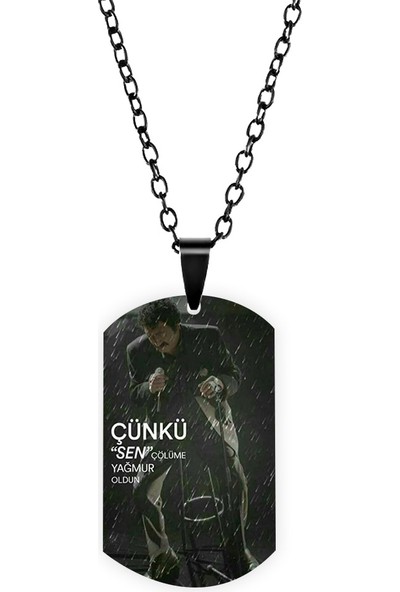 Rowalsi Müslüm Gürses Baskılı Siyah Künye TYT717