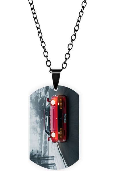 Rowalsi Ferrari 288 Gto Baskılı Siyah Künye TYT1133 Rowalsi Ferrari 288 Gto Baskılı Siyah Künye TYT1133