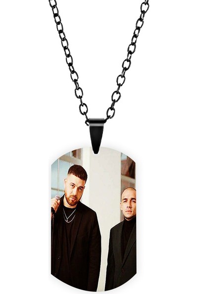 Rowalsi Ezhel Baskılı Siyah Künye TYT705