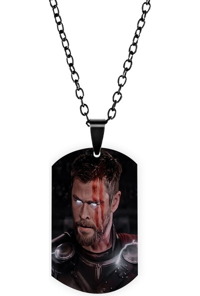 Rowalsi Thor Baskılı Siyah Künye TYT1045