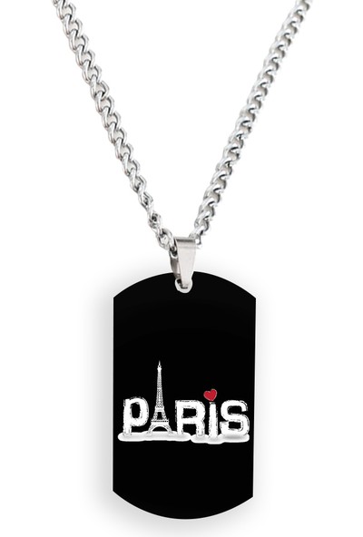 Rowalsi Paris Baskılı Künye/kolye YTKTRD563