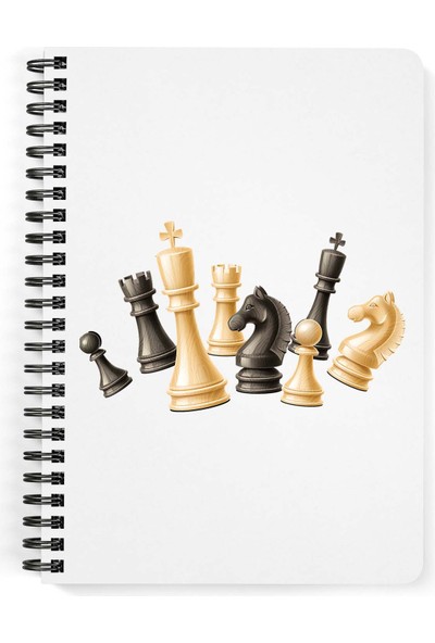 Astak Satranç Baskılı Ahşap Kapaklı Defter 15X20 cm DFT1714 Astak Satranç Baskılı Ahşap Kapaklı Defter 15X20 cm DFT1714