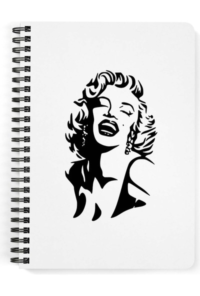 Astak Marilyn Monroe Baskılı Ahşap Kapaklı Defter 15X20 cm DFT6104