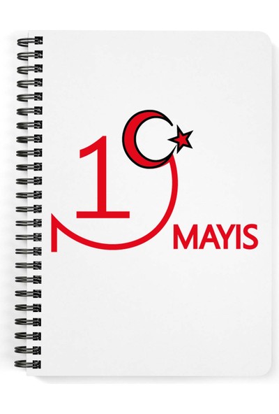Astak 19 Mayıs Baskılı Ahşap Kapaklı Defter 15X20 cm DFT1540