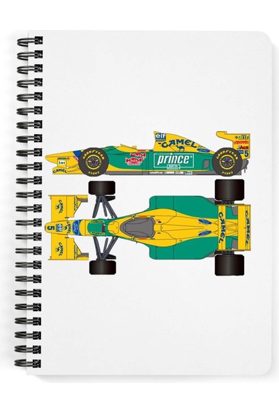 Astak Formula 1 Baskılı Ahşap Kapaklı Defter 15X20 cm DFT6723