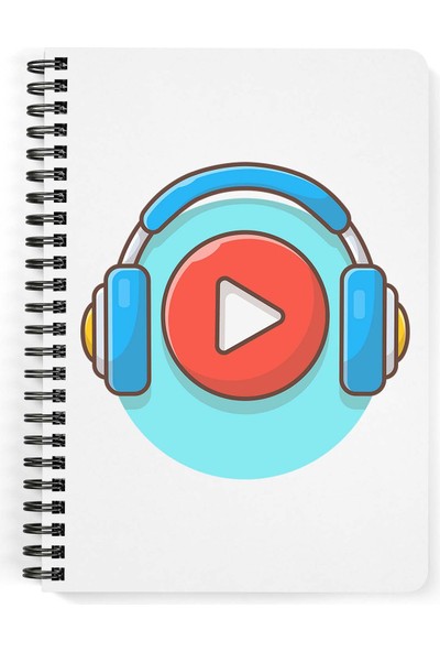 Astak Play Baskılı Ahşap Kapaklı Defter 15X20 cm DFT1646