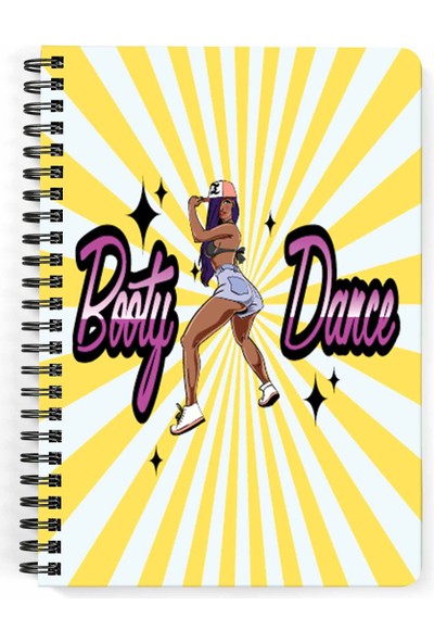 Astak Booty Dance Baskılı Ahşap Kapaklı Defter 15X20 cm DFT5331