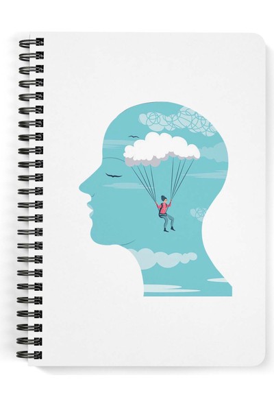 Astak Özgür Düşünce Baskılı Ahşap Kapaklı Defter 15X20 cm DFT226