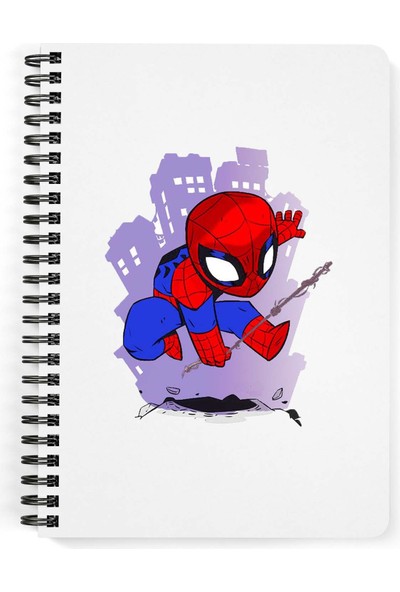 Astak Spiderman Baskılı Ahşap Kapaklı Defter 15X20 cm DFT6850