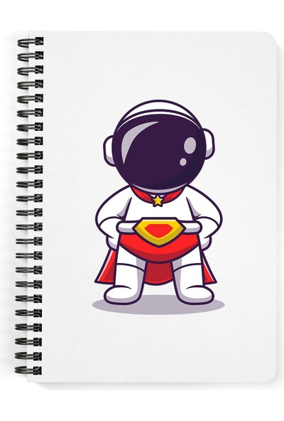 Astak Space Hero Baskılı Ahşap Kapaklı Defter 15X20 cm DFT1847