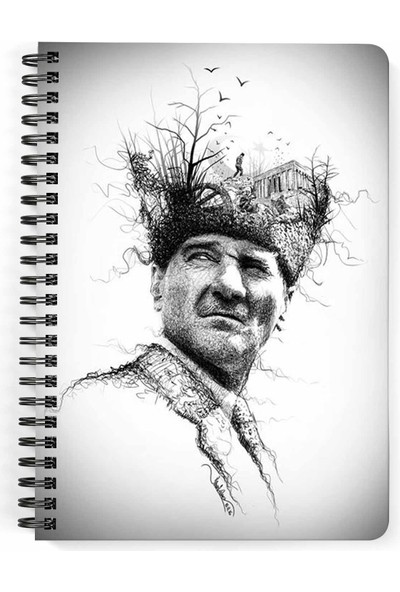 Astak Atatürk Baskılı Ahşap Kapaklı Defter 15X20 cm DFT3777 Astak Atatürk Baskılı Ahşap Kapaklı Defter 15X20 cm DFT3777