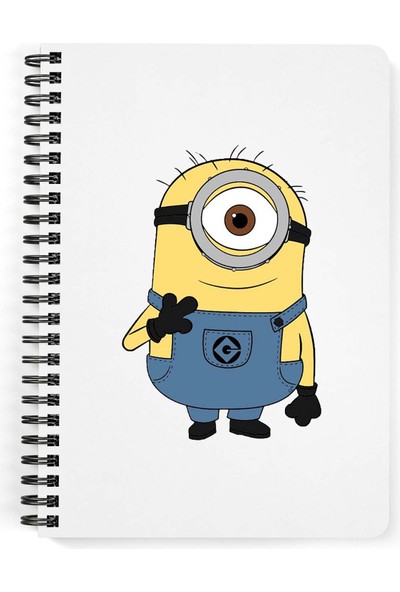 Astak Minyonlar Baskılı Ahşap Kapaklı Defter 15X20 cm DFT5914