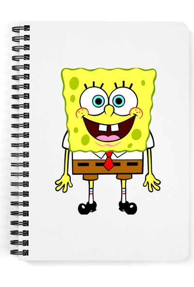 Astak Sünger Bob Baskılı Ahşap Kapaklı Defter 15X20 cm DFT6388