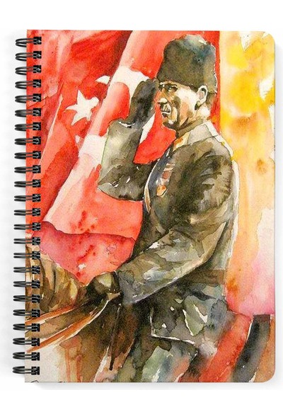 Astak Atatürk Baskılı Ahşap Kapaklı Defter 15X20 cm DFT3797 Astak Atatürk Baskılı Ahşap Kapaklı Defter 15X20 cm DFT3797