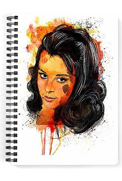 Astak Yeşilçam Baskılı Ahşap Kapaklı Defter 15X20 cm DFT2901