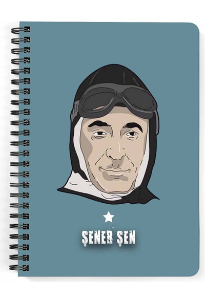 Astak Şener Şen Baskılı Ahşap Kapaklı Defter 15X20 cm DFT4952