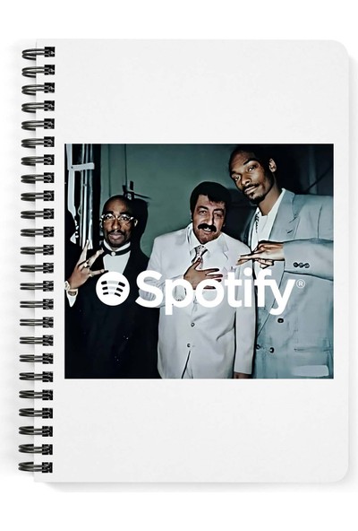 Astak Spotify Baskılı Ahşap Kapaklı Defter 15X20 cm DFT6268