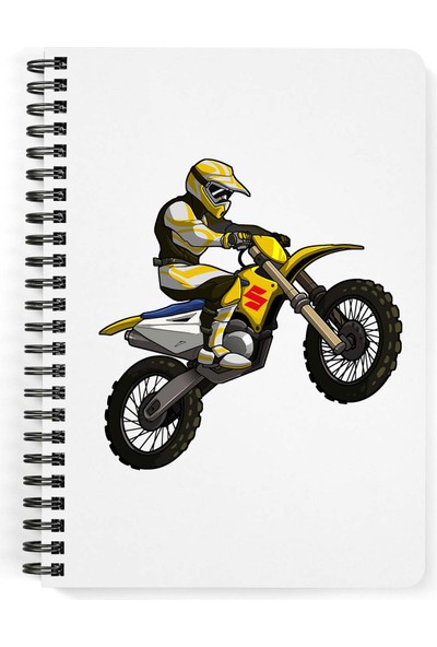 Astak Motocross Baskılı Ahşap Kapaklı Defter 15X20 cm DFT6331 Astak Motocross Baskılı Ahşap Kapaklı Defter 15X20 cm DFT6331