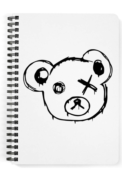 Astak Ayıcık Baskılı Ahşap Kapaklı Defter 15X20 cm DFT6534