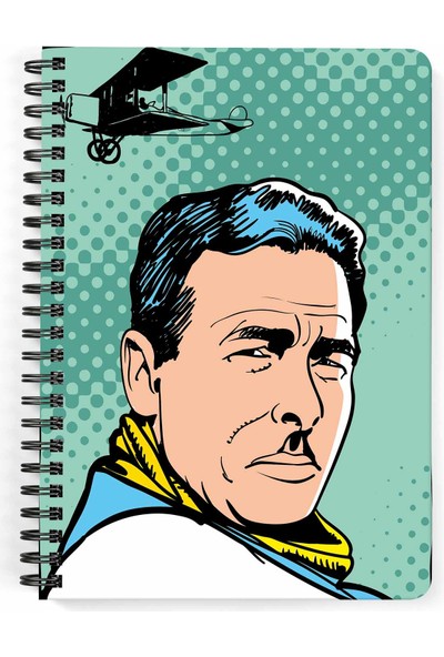 Astak Vecihi Baskılı Ahşap Kapaklı Defter 15X20 cm DFT5514