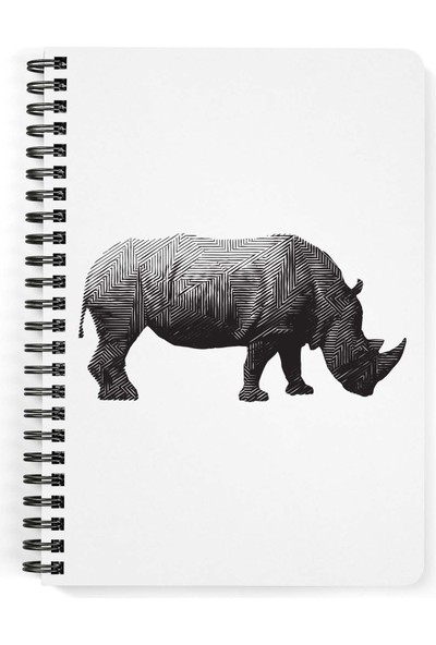 Astak Gergedan Baskılı Ahşap Kapaklı Defter 15X20 cm DFT1299 Astak Gergedan Baskılı Ahşap Kapaklı Defter 15X20 cm DFT1299