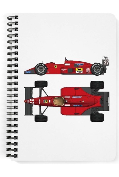 Astak Formula 1 Baskılı Ahşap Kapaklı Defter 15X20 cm DFT6724