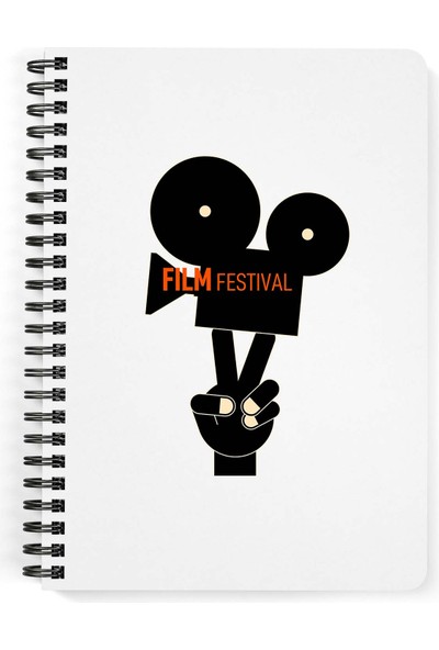 Astak Film Festival Baskılı Ahşap Kapaklı Defter 15X20 cm DFT1065