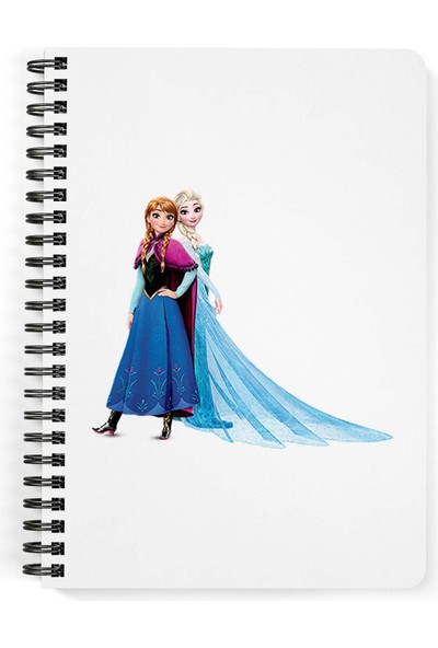 Astak Elsa ve Anna Baskılı Ahşap Kapaklı Defter 15X20 cm DFT1124 Astak Elsa ve Anna Baskılı Ahşap Kapaklı Defter 15X20 cm DFT1124