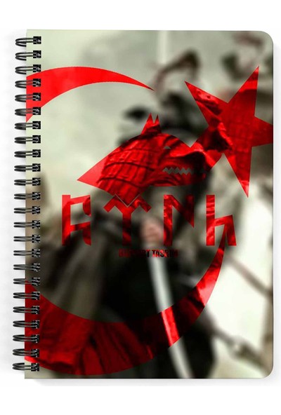 Astak Kurt Göktürk Baskılı Ahşap Kapaklı Defter 15X20 cm DFT5683 Astak Kurt Göktürk Baskılı Ahşap Kapaklı Defter 15X20 cm DFT5683