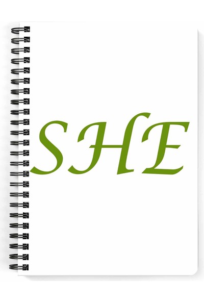 Astak She Baskılı Ahşap Kapaklı Defter 15X20 cm DFT3029