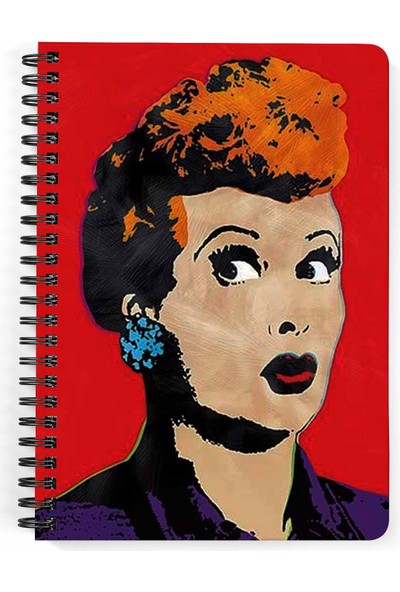 Astak Pop Art Baskılı Ahşap Kapaklı Defter 15X20 cm DFT3298