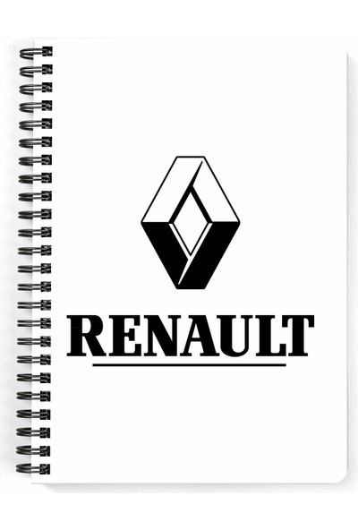 Astak Renault Baskılı Ahşap Kapaklı Defter 15X20 cm DFT5753