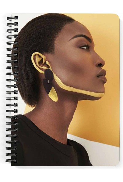 Astak Kadın Baskılı Ahşap Kapaklı Defter 15X20 cm DFT3502