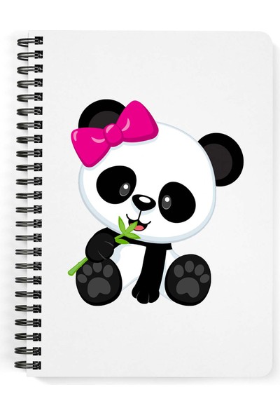Astak Panda Baskılı Ahşap Kapaklı Defter 15X20 cm DFT6345 Astak Panda Baskılı Ahşap Kapaklı Defter 15X20 cm DFT6345