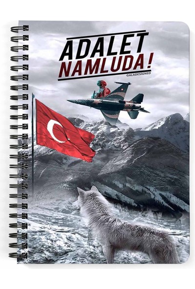 Astak Adalet Namluda Baskılı Ahşap Kapaklı Defter 15X20 cm DFT5717 Astak Adalet Namluda Baskılı Ahşap Kapaklı Defter 15X20 cm DFT5717