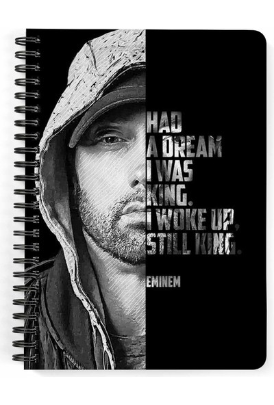 Astak Eminem Baskılı Ahşap Kapaklı Defter 15X20 cm DFT2523 Astak Eminem Baskılı Ahşap Kapaklı Defter 15X20 cm DFT2523