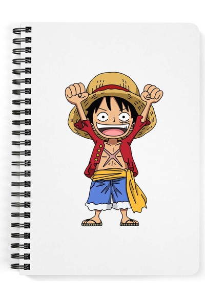 Astak One Piece Baskılı Ahşap Kapaklı Defter 15X20 cm DFT6643