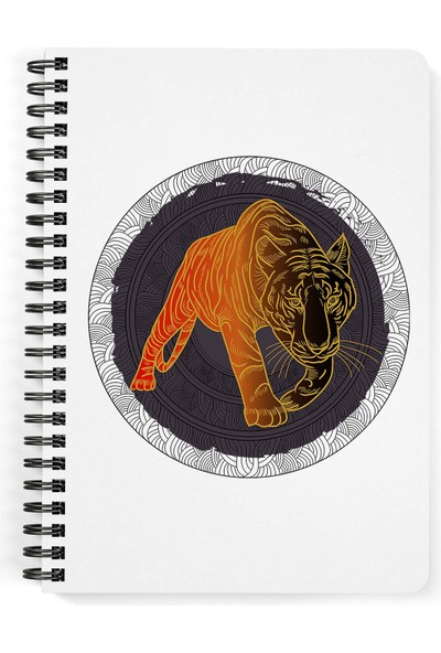 Astak Kaplan Baskılı Ahşap Kapaklı Defter 15X20 cm DFT747