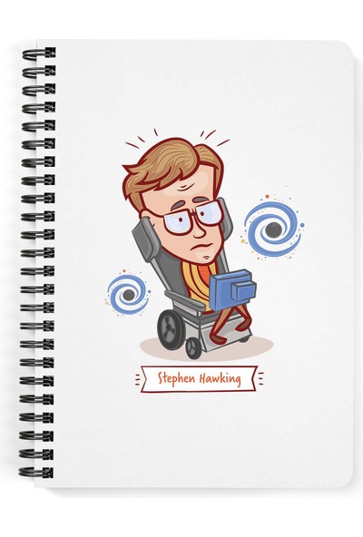 Astak Stephen Hawking Baskılı Ahşap Kapaklı Defter 15X20 cm DFT896 Astak Stephen Hawking Baskılı Ahşap Kapaklı Defter 15X20 cm DFT896