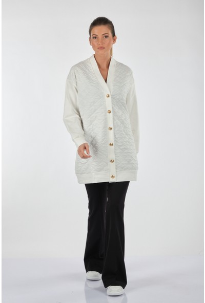 Scl Düğmeli Ekru Kadın Ceket 2212401057 Scl Düğmeli Ekru Kadın Ceket 2212401057
