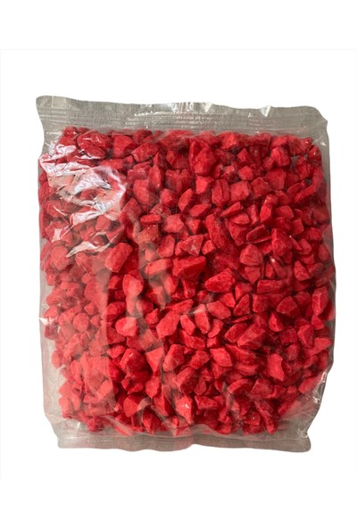Tropikal Saksılar Için Dekoratif Çakıl Taşı 400gr Kırmızı Tropikal Saksılar Için Dekoratif Çakıl Taşı 400gr Kırmızı