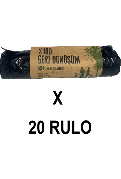 Nesplast Standart Jumbo Boy Siyah Rulo Çöp Torbası (80X110 cm) 227 gr/20 RULO/200 Adet Nesplast Standart Jumbo Boy Siyah Rulo Çöp Torbası (80X110 cm) 227 gr/20 RULO/200 Adet