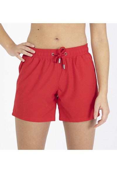 Rapapa Kadın Kırmızı Kısa Deniz Şortu 813-