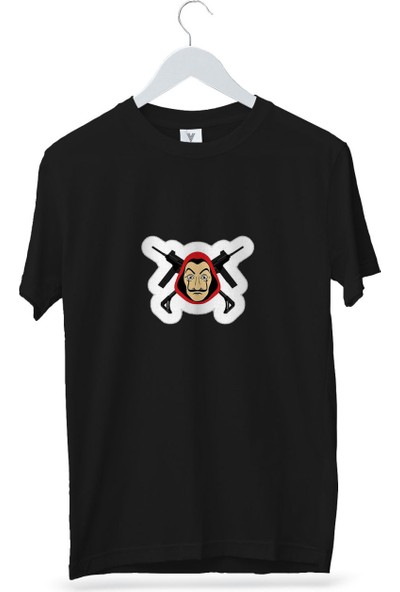 Takivis La Casa Da Papel Bisiklet Yaka Kısa Kollu Tişört